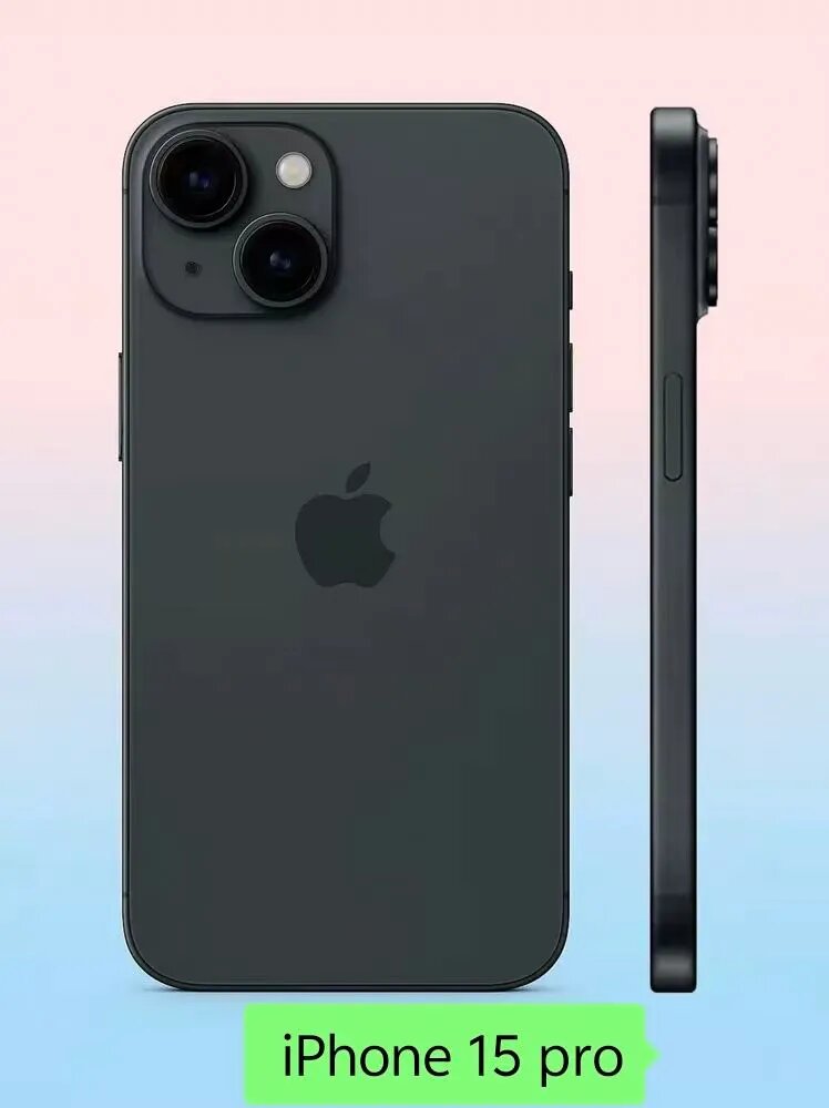 Муляж iPhone 15 pro-С ЛОГОТИПОМ-Тёмно-синий