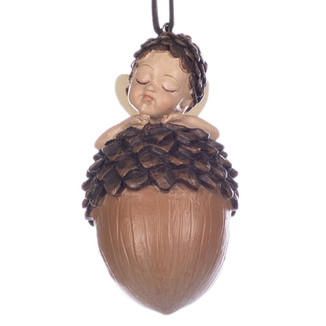 Елочная игрушка Феечка Ализе - Foresta di Noci 10 см, подвеска, Goodwill (Гудвилл), D44010-2