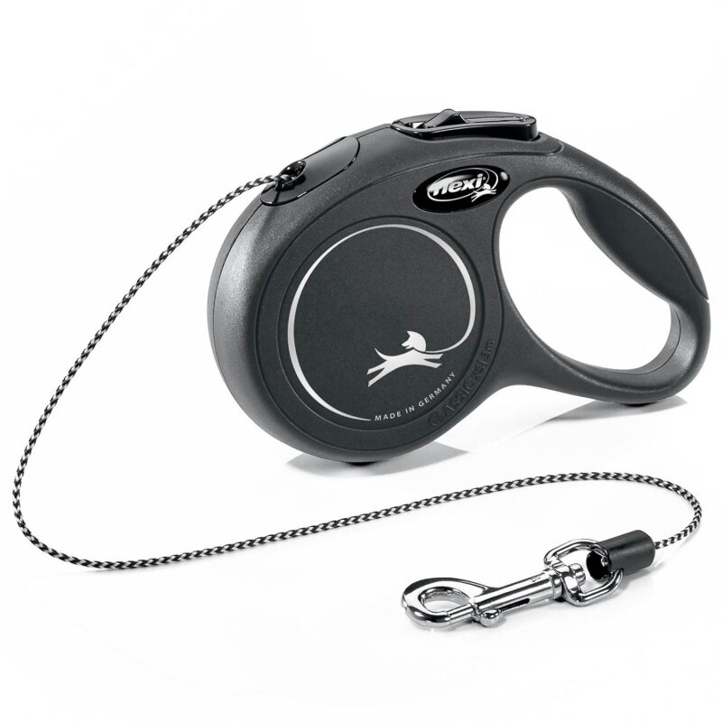 Рулетка flexi New Classic XS (до 8 кг) 3 м трос черная VLT-22429