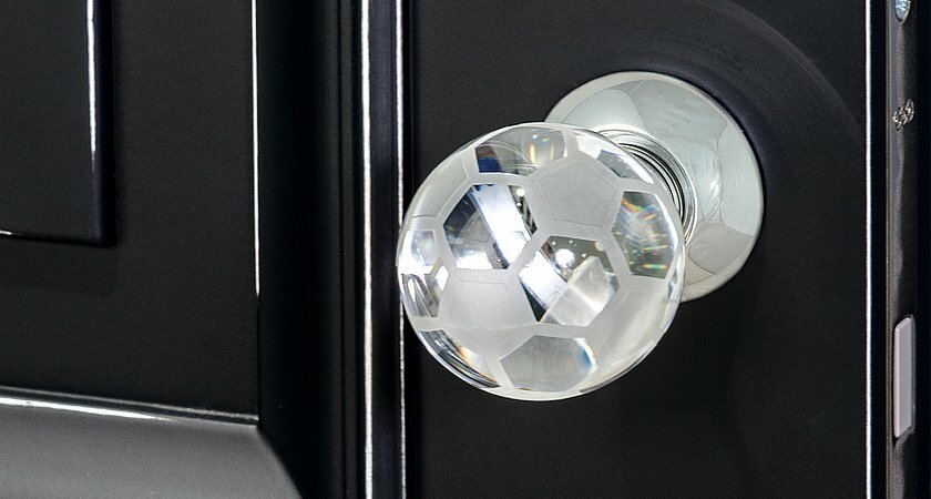 Дверная ручка Onyx Krystal Premium B6016 CL CP