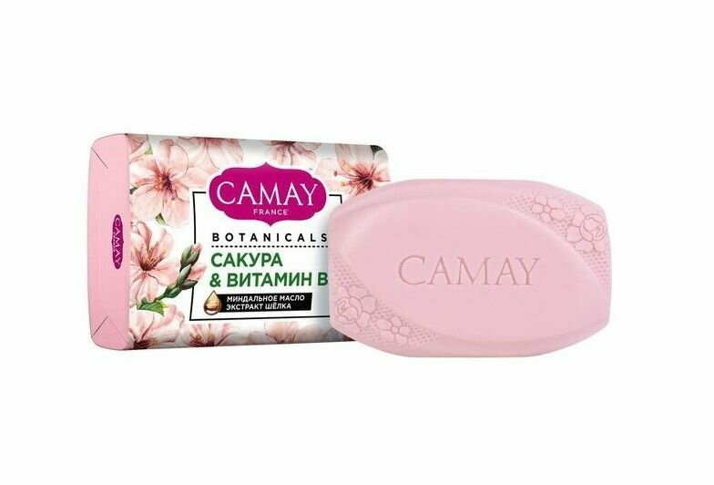 Camay Мыло твердое Botanicals Японская сакура, 85 г