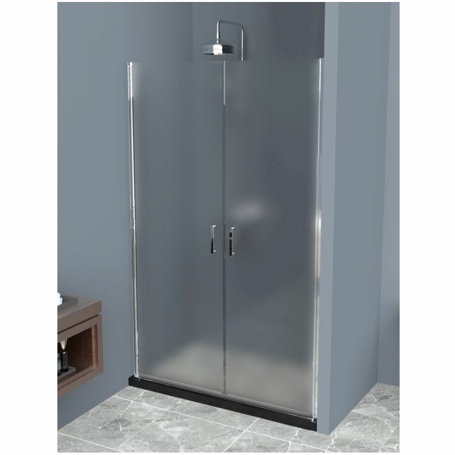 Душевая дверь BelBagno UNO-B-2-80-P-Cr хром, стекло рифленое 5 мм (1900х800)