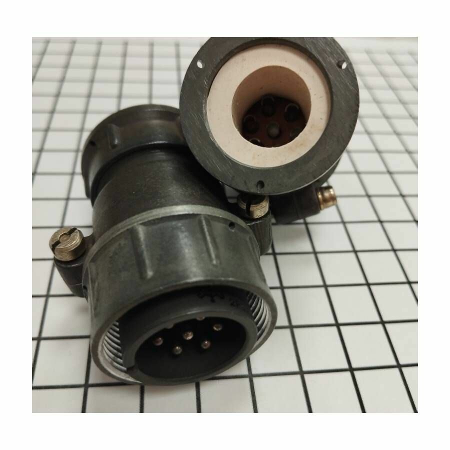 Вилка 2РТТ28КПЭ7Ш11В кабельная с прямым патрубком для экранированного кабеля