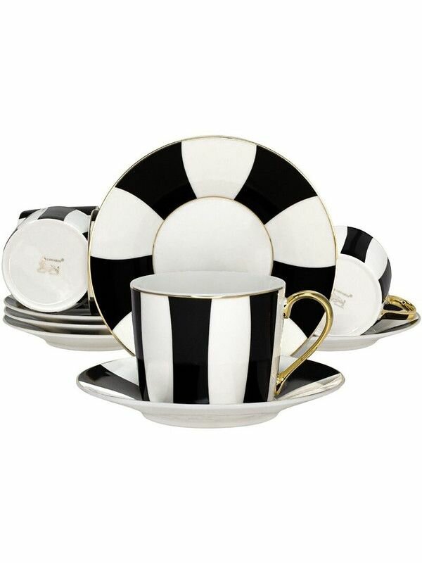 Чайный набор Lenardi "Жаклин", фарфор, 12 предметов