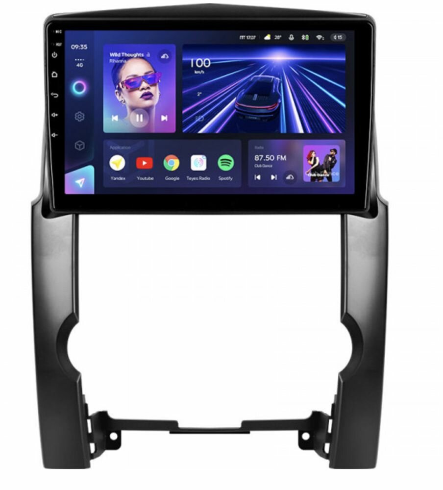 Автомагнитола с рамкой 2 din 10 дюймов для Kia Sorento 2 2009-2012 / Android 6Gb+128Gb / GPS / Поддержка сим-карты / Камеры 360 гр./ Встроенные кулер охлаждения