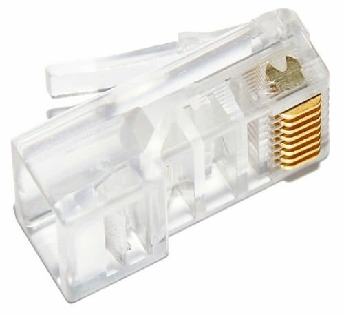 Коннектор Cabeus 8P8C RJ-45 под витую пару, категория 5e, универсальный (для одножильного и многожильного кабеля)