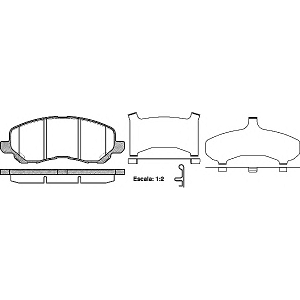 REMSA 0804.31 (05191217AA / 1607690480 / 4605A795) колодки дисковые п.\ dodge caliber 1.8i / 2.0 td / 2.0i, Jeep (Джип) compass 2.0