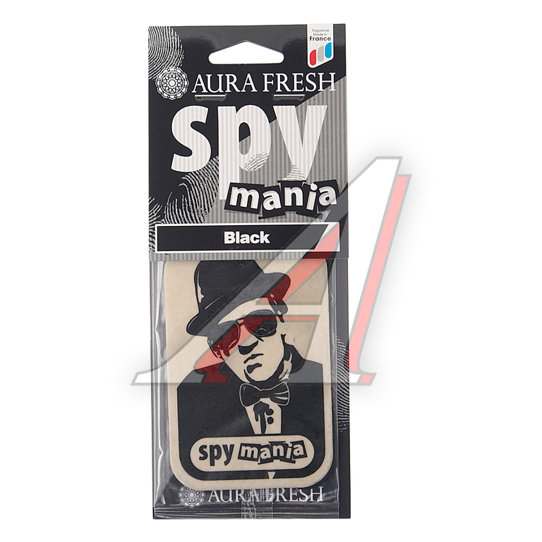 Ароматизатор подвесной картонный (black) Spy Mania AURA FRESH