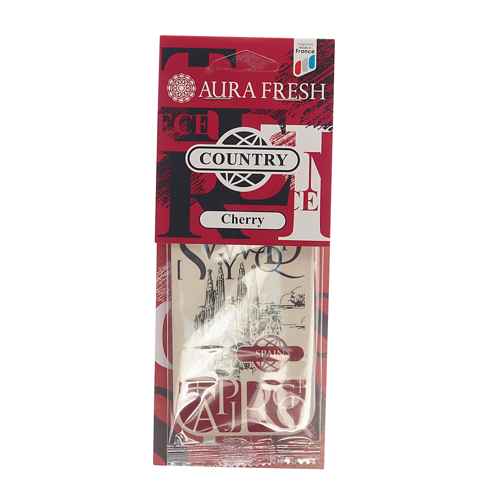 Ароматизатор подвесной картонный (cherry) Country AURA FRESH