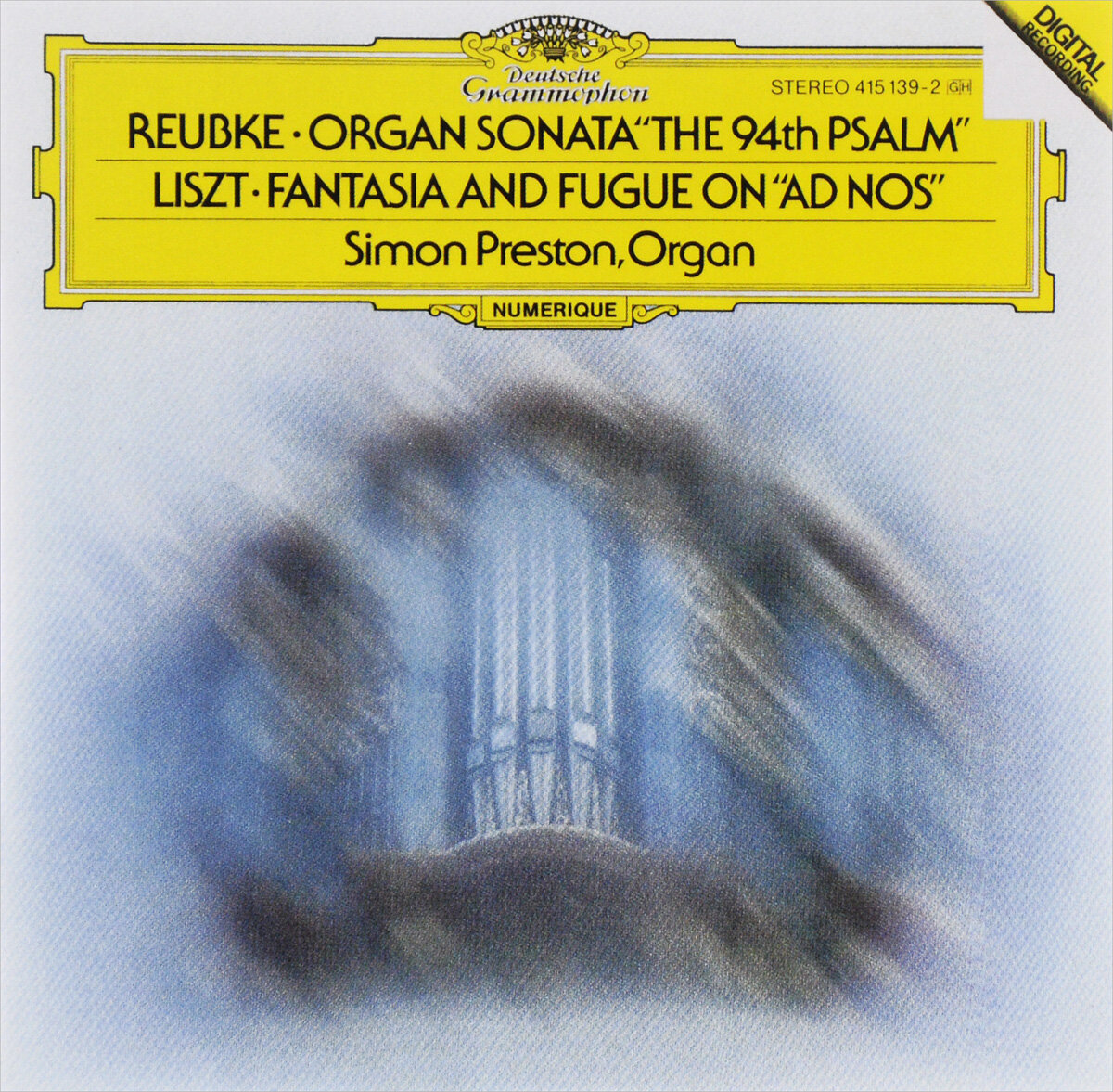 Franz Liszt: Reubke: Organ Sonata "The 94th Psalm" / Liszt: Fantasia and Fugue on "Ad nos" (1 CD)