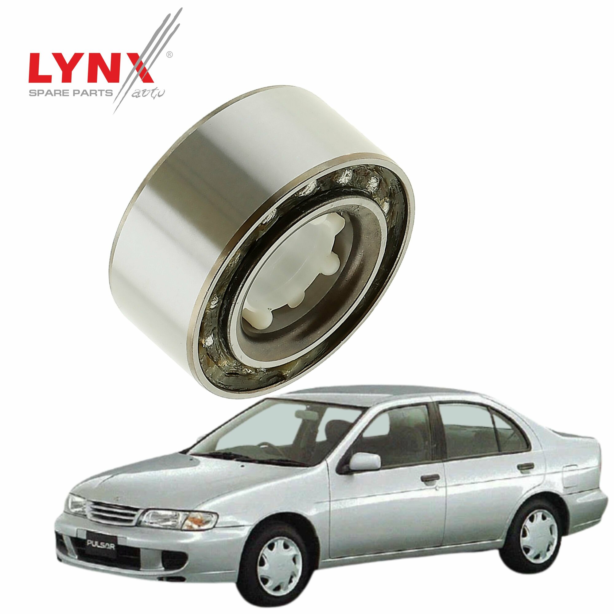 Подшипник ступицы Nissan Pulsar (5) / Ниссан Пульсар 1995 1996 1997 1998 1999 2000 / передний, 1 шт LYNXauto