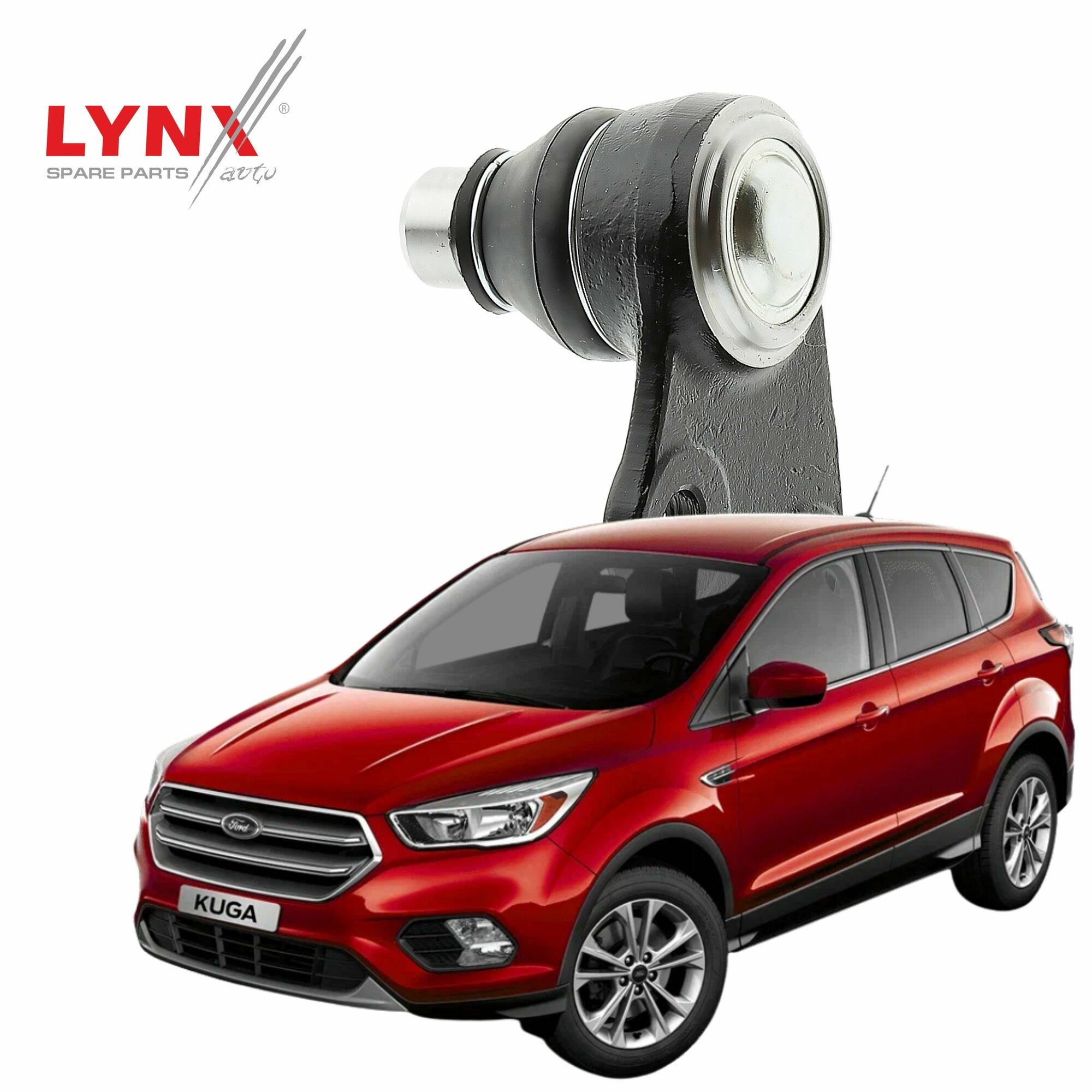 Опора шаровая Ford Kuga (2) / Форд Куга 2011 2012 2013 2014 2015 2016 2017 2018 2019 / левая, нижняя, 1 шт LYNXauto