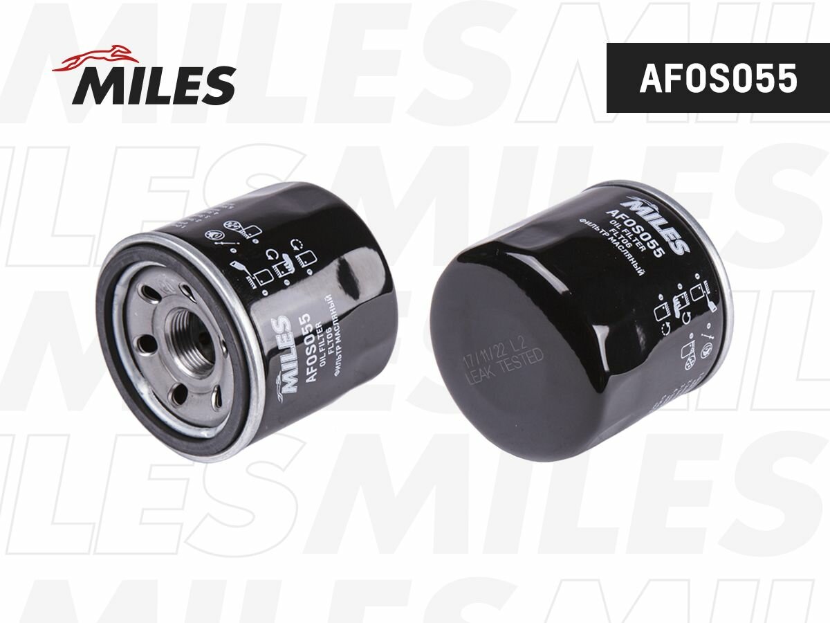 MILES Фильтр масляный HYUNDAI/KIA/MAZDA/MITSUBISHI/NISSAN/RENAULT/SUBARU/SUZUKI (FILTRON OP595, MANN W67/1, VIC C-224/C-901) AFOS055