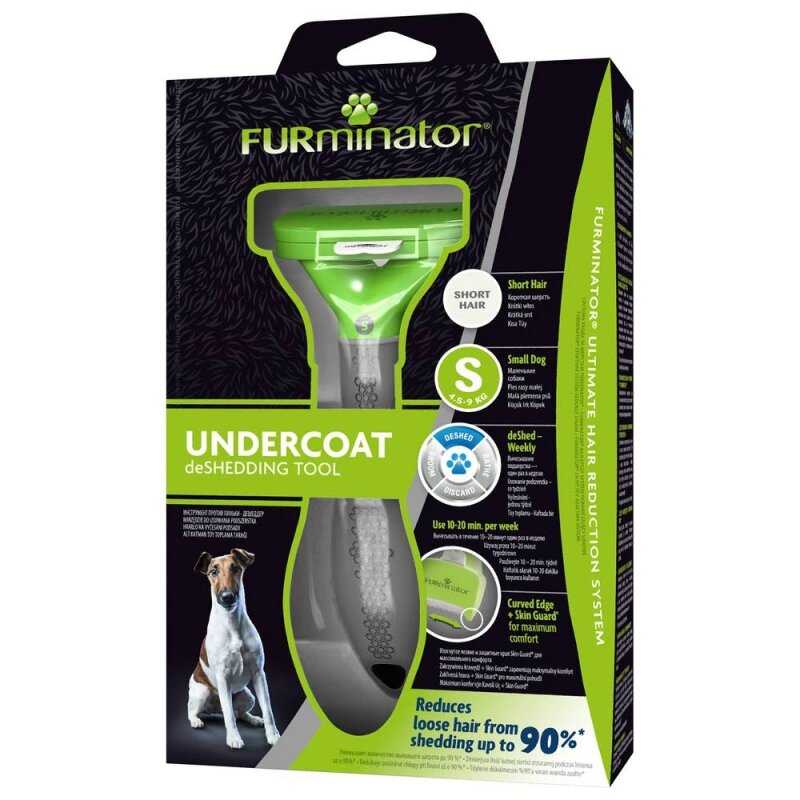 Фурминатор FURminator Small S/H для короткошерстных собак мелких пород, размер S до 9 кг, 4 см