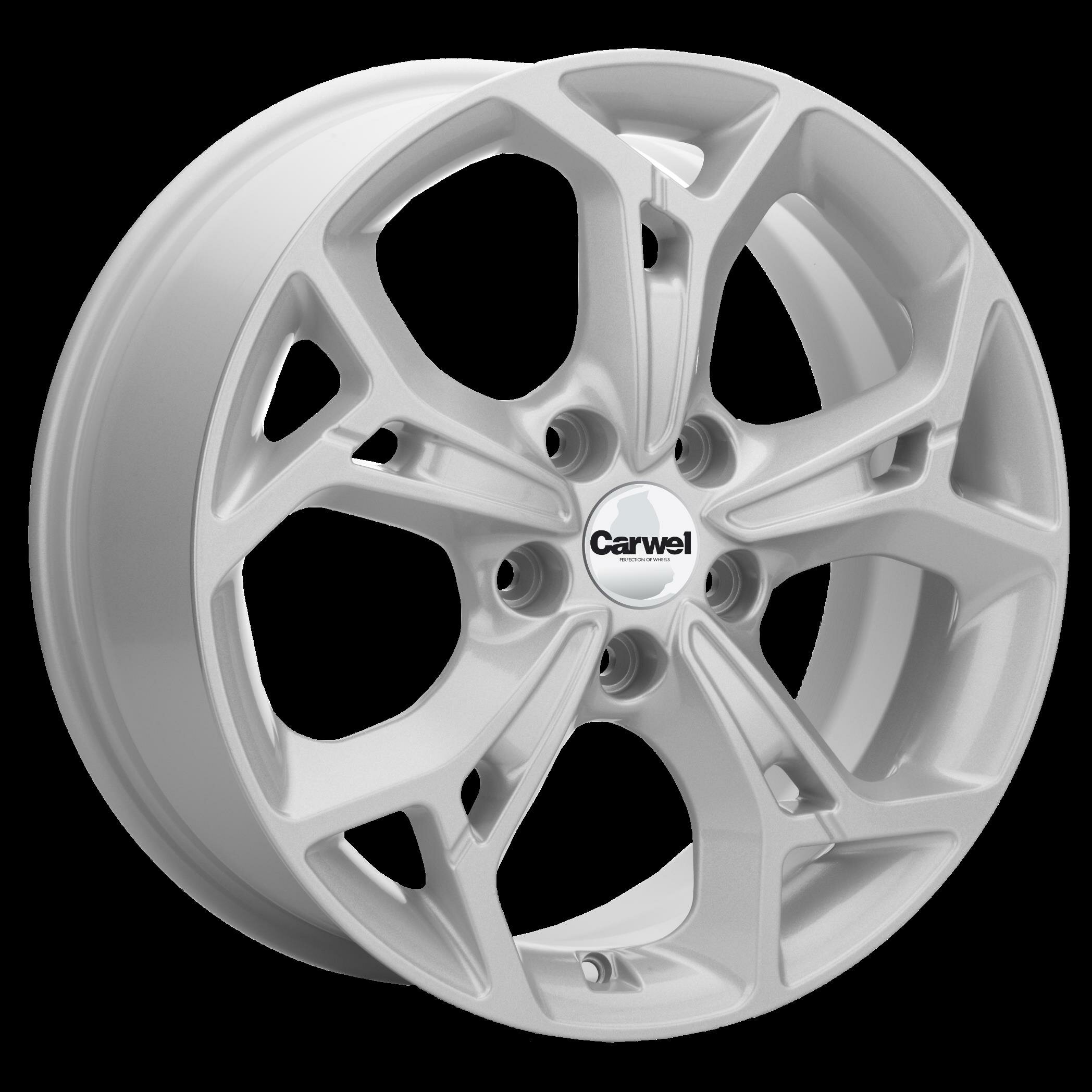 Диск автомобильный литой Carwel Синтур 1702 17x7 5x114.3 et50 dia67.1 Серебристый