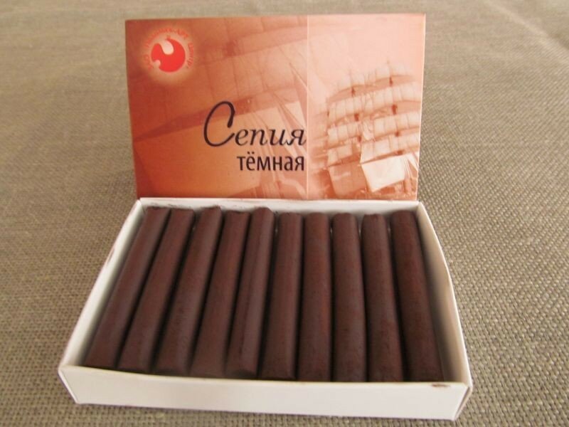 Набор сепии темной 10шт. картонная упаковка