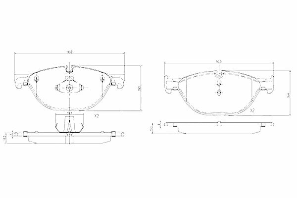 Zekkert Колодки тормозные дисковые передние для с датчиком BMW 5 (F07 F10 F11 F18) 09- 6 (F06 F12 F13) 10- 7 (F01 F01N