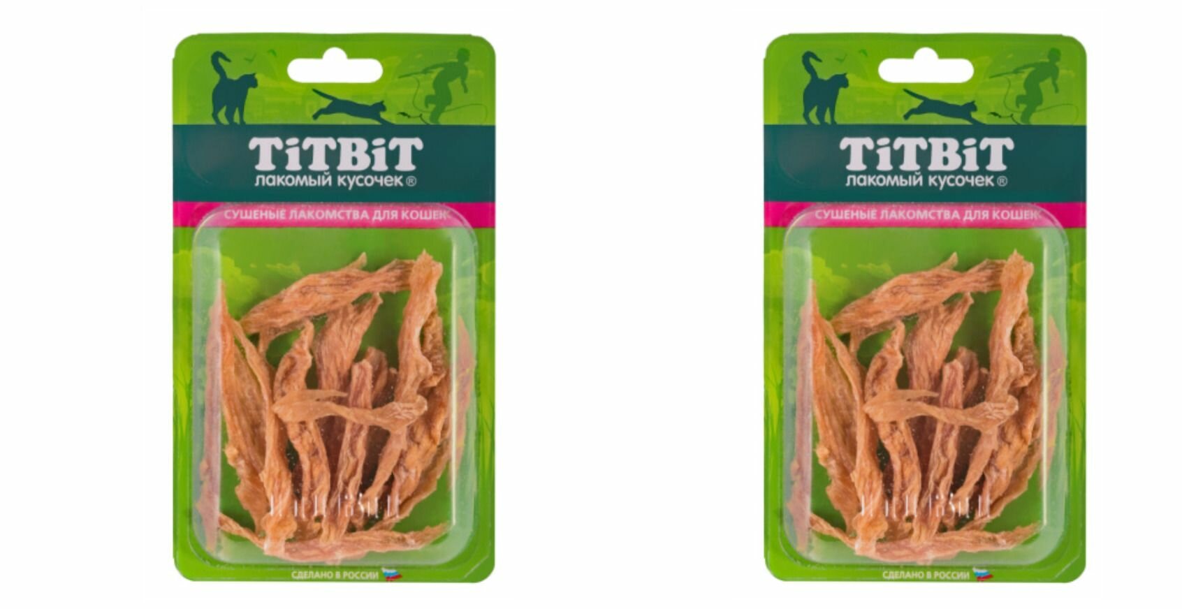Titbit Лакомство для кошек, Филе куриное соломка Б2-S, 2 шт
