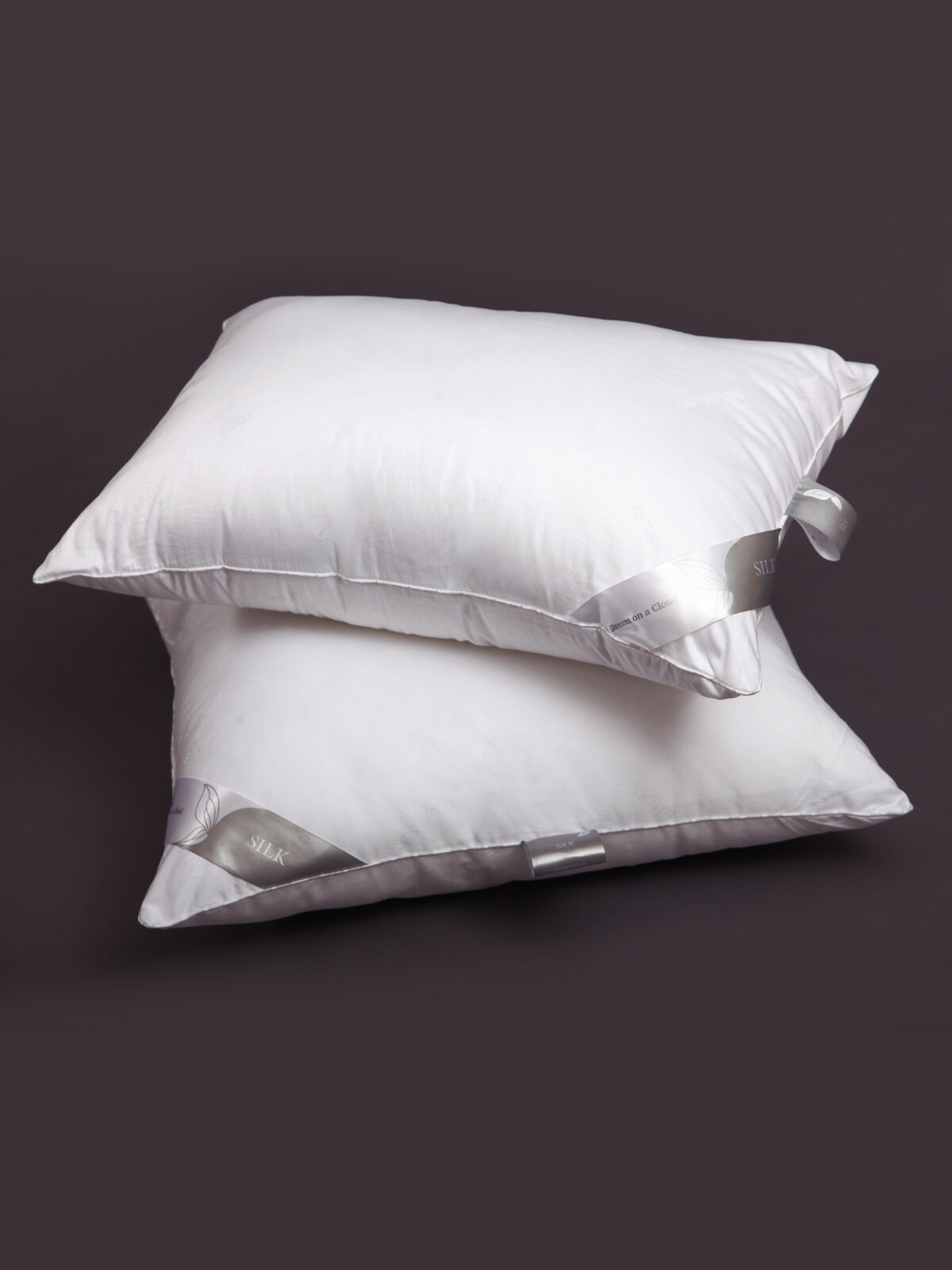 Подушка GoldTex "Шелк", 70x70, гипоаллергенная, для спины, хлопок — фото 1