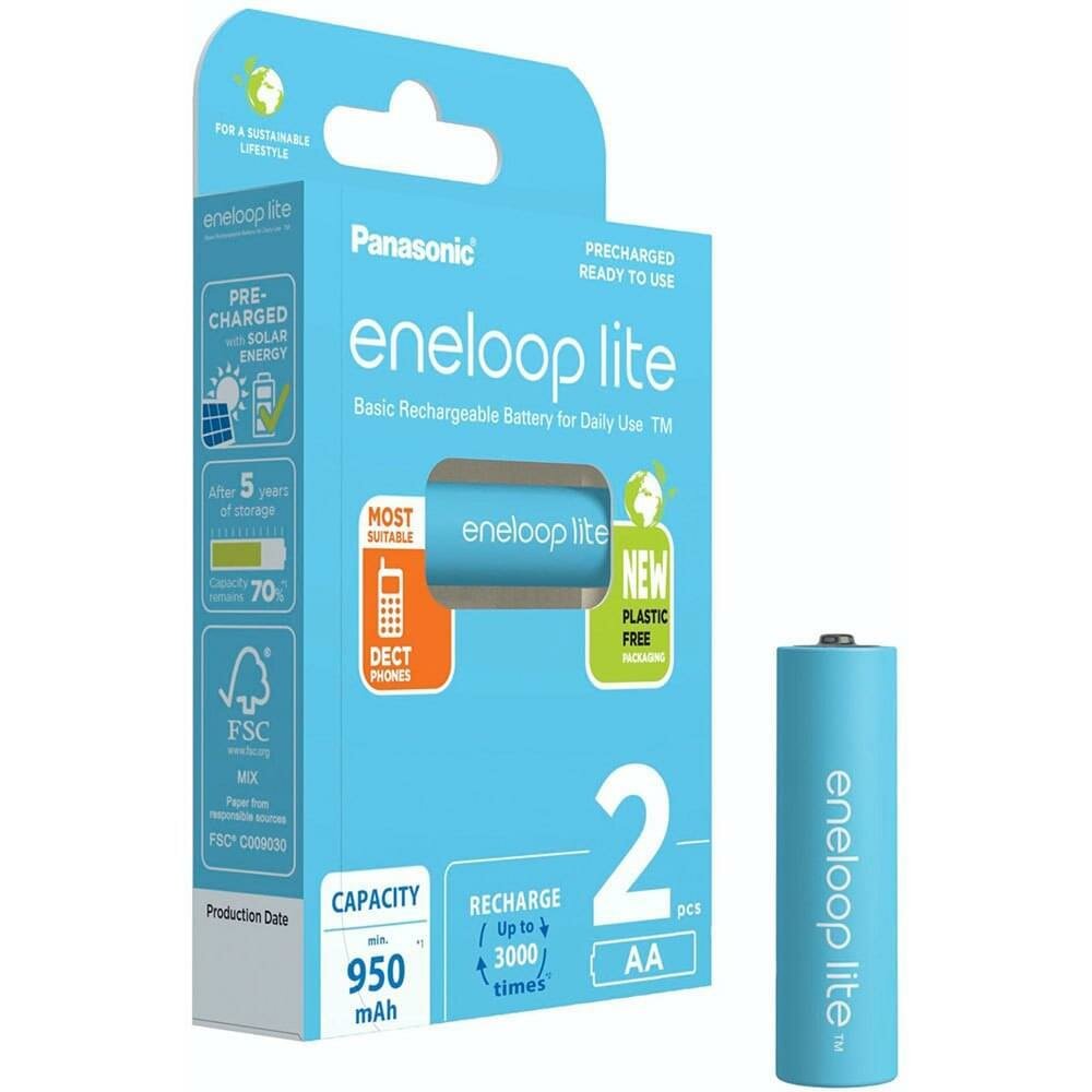 Аккумулятор Panasonic AA Eneloop Lite 950mAh BL2 BK-3LCCE/2BE, 2шт.