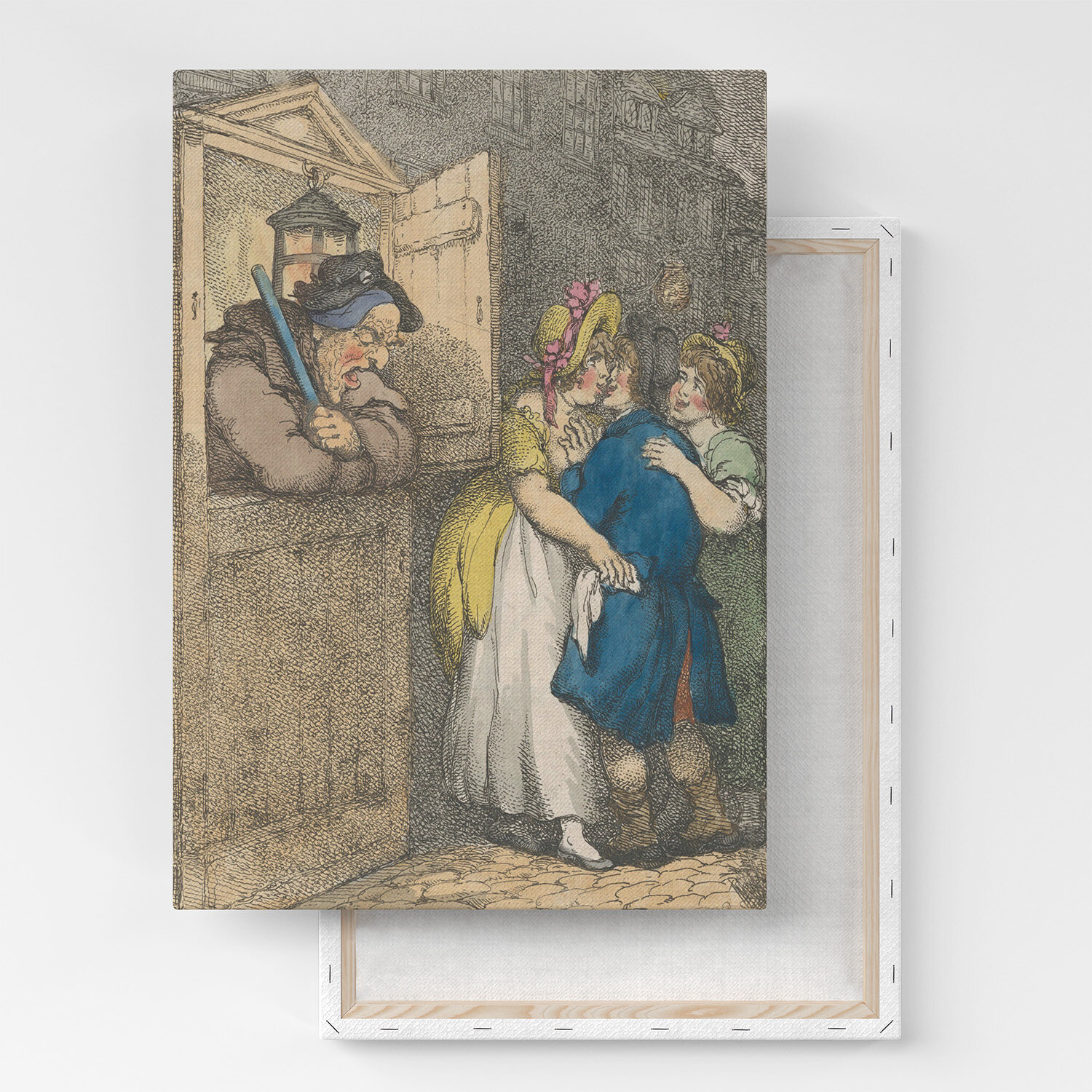 Картина на холсте, репродукция / Томас Роулендсон - A Cake in Danger / Размер 40 x 53 см