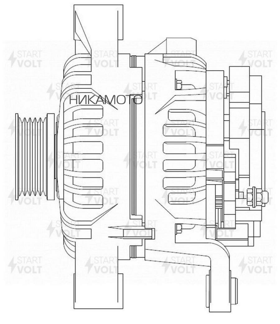 STARTVOLT LG 0561 Генератор OPEL ASTRA F/G/H/CORSA C 1.4-2.0 96- 100A