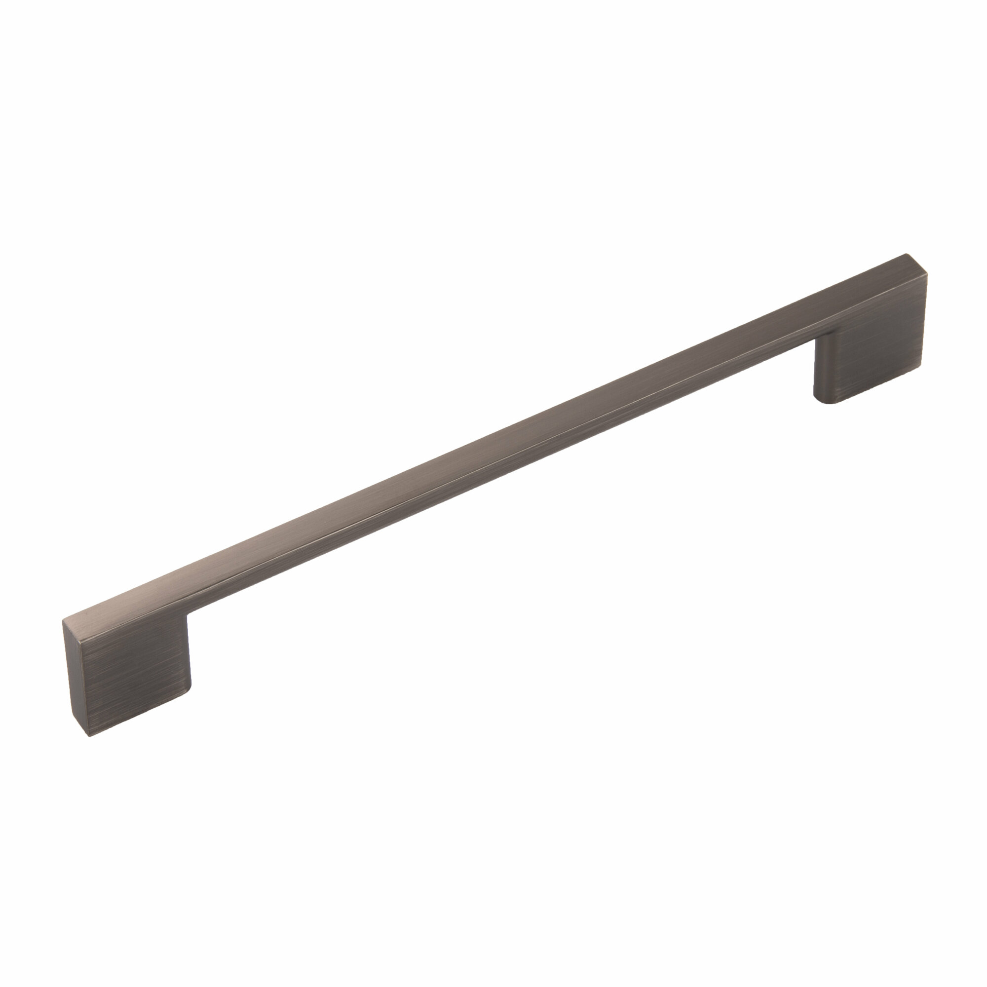 Мебельные ручки-скобы EDSON 1017 BRUSHED BLACK NICKEL 160 MM (комплект 2 штуки)