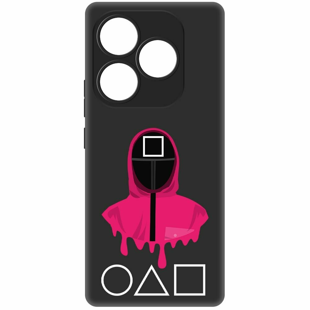 Чехол-накладка Krutoff Soft Case Игра в кальмара-Начальник для ITEL S23+ черный