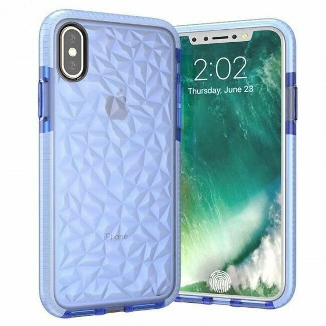 Противоударный чехол для iPhone X, G-Net Figured Case, лиловый
