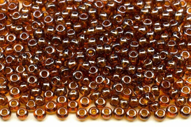 Бисер чешский PRECIOSA круглый 10/0 16090 коричневый блестящий, 5 грамм