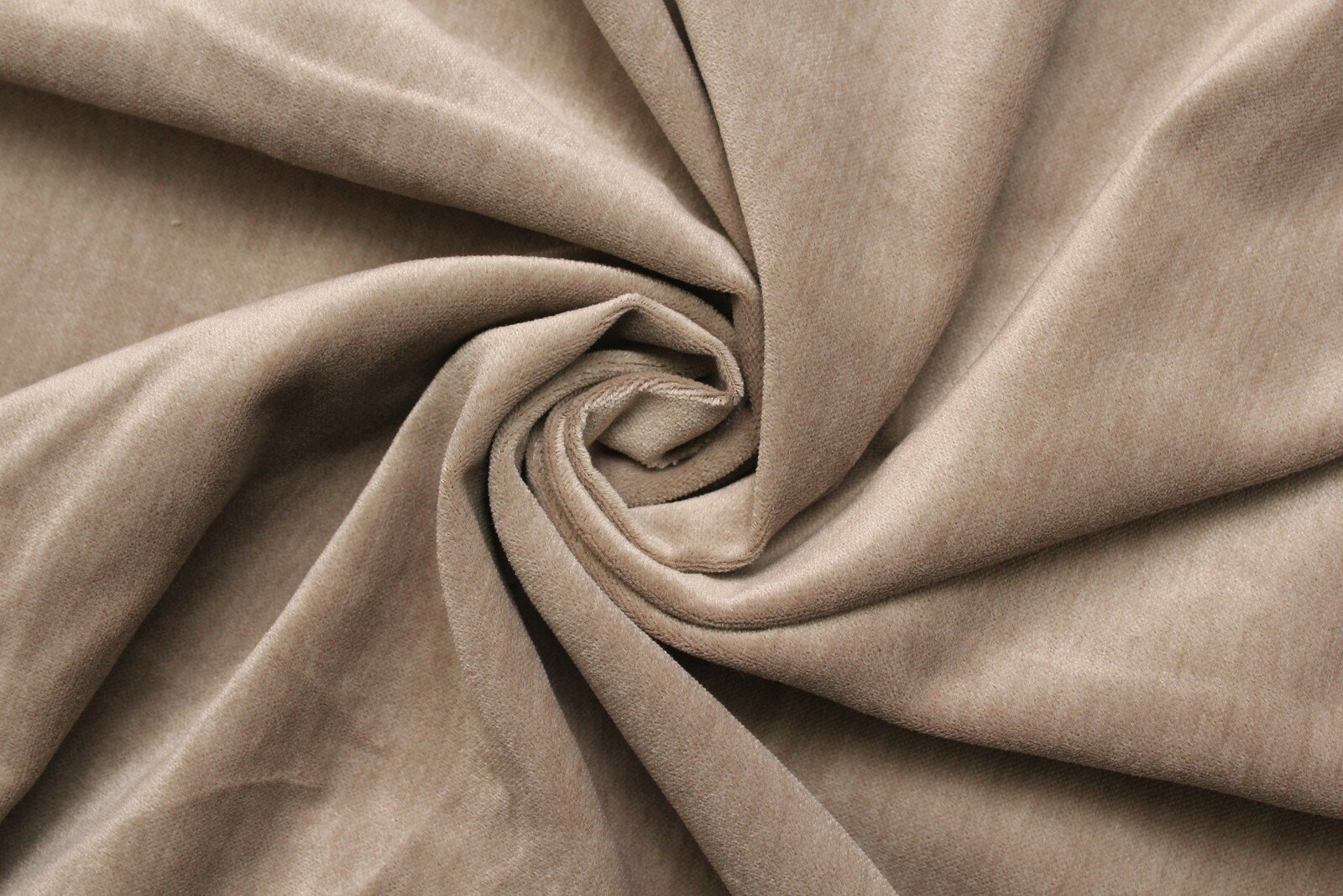 Ткань Бархат Nino меланж светло-бежевый, ш140см, 0,5 м