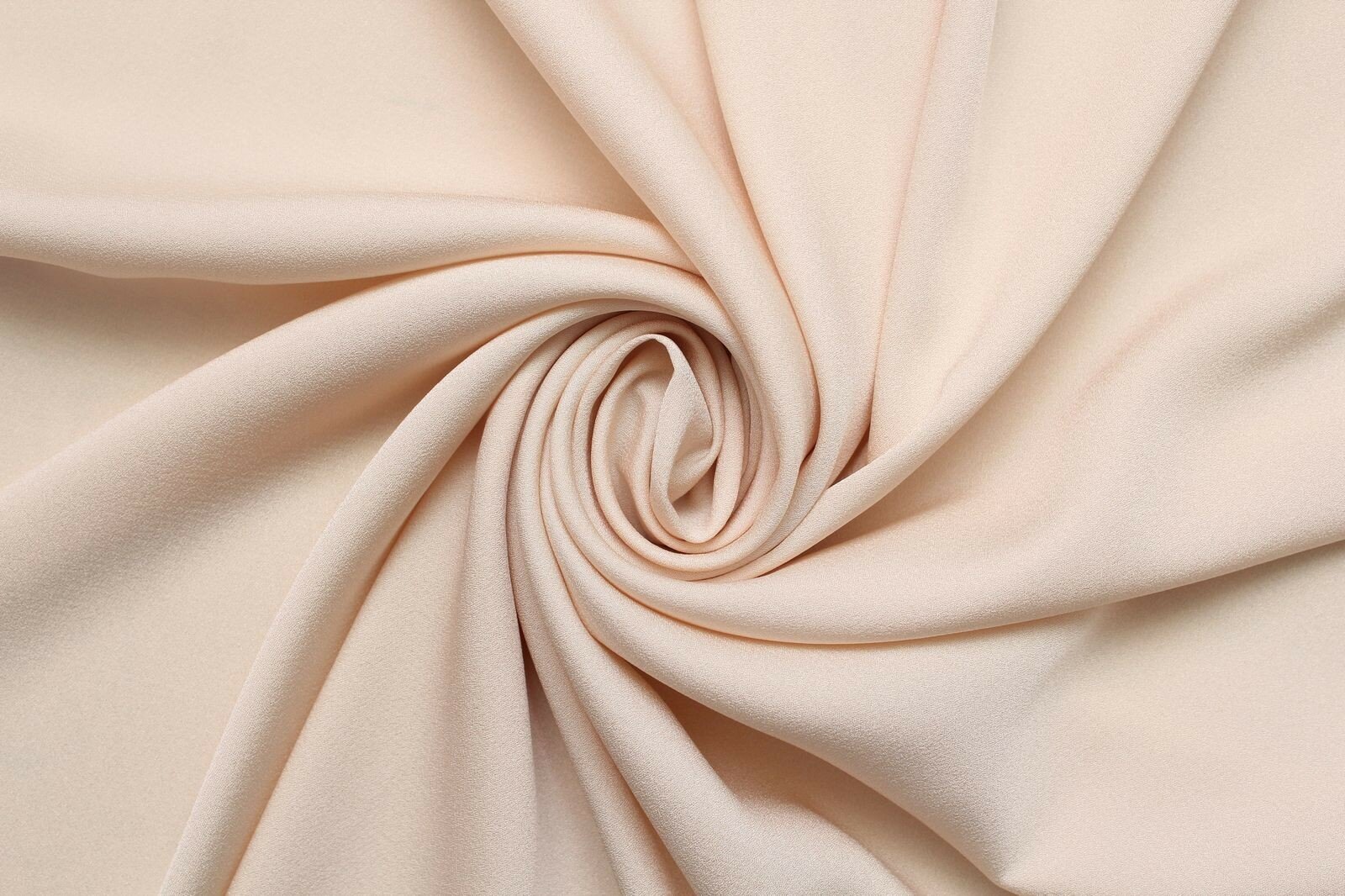 Ткань Креп плательный светло-бежевый, золотистый, ш142см, 0,5 м