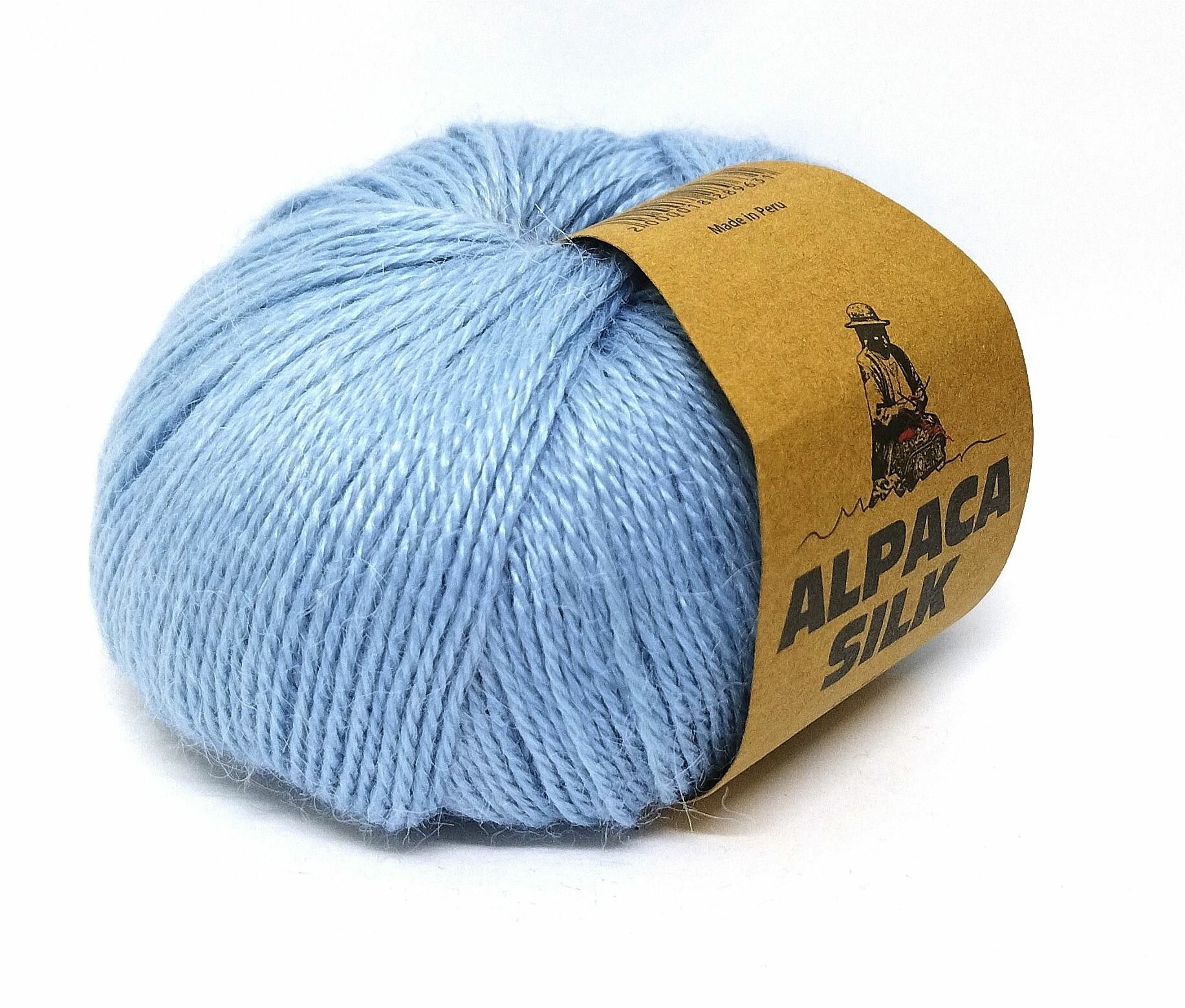 Пряжа Kutnor Alpaca Silk 2528 светло-голубой (1 моток 50г/150м)