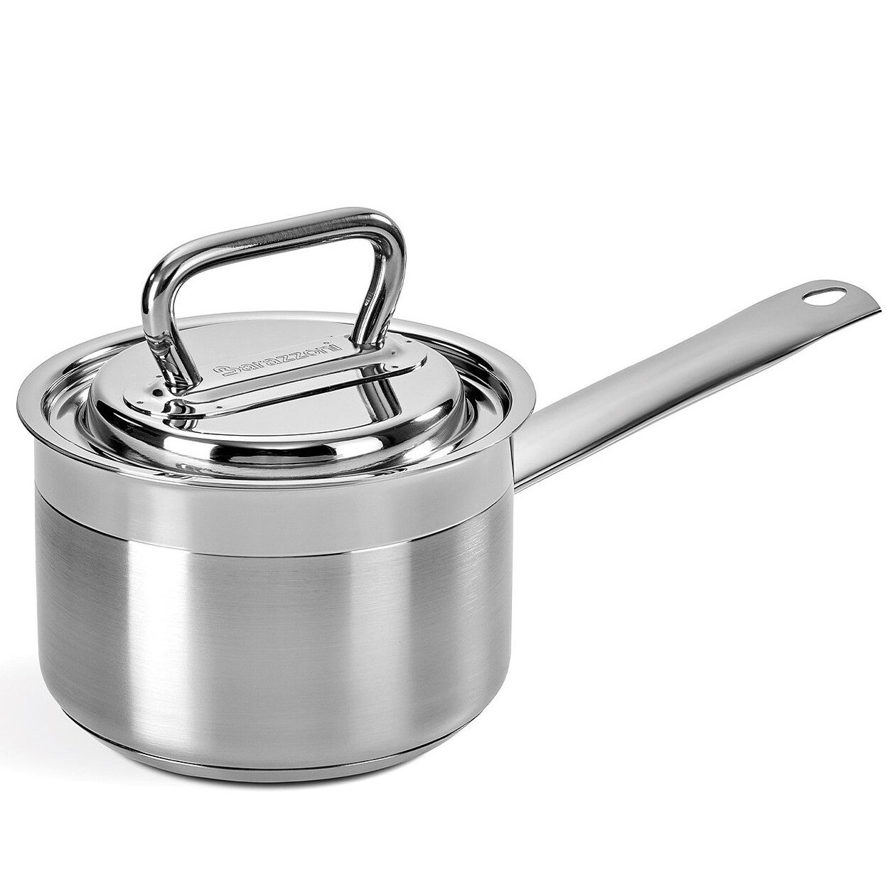 Ковш с крышкой Barazzoni Professional Casseruola manico lungo con coperchio 169610016