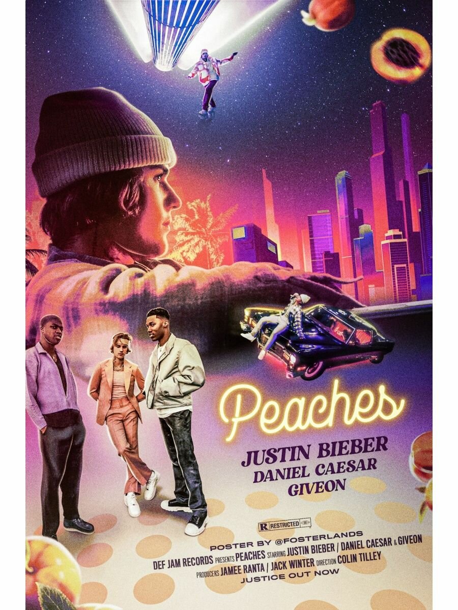 Постер "Джастин Бибер. Peaches"