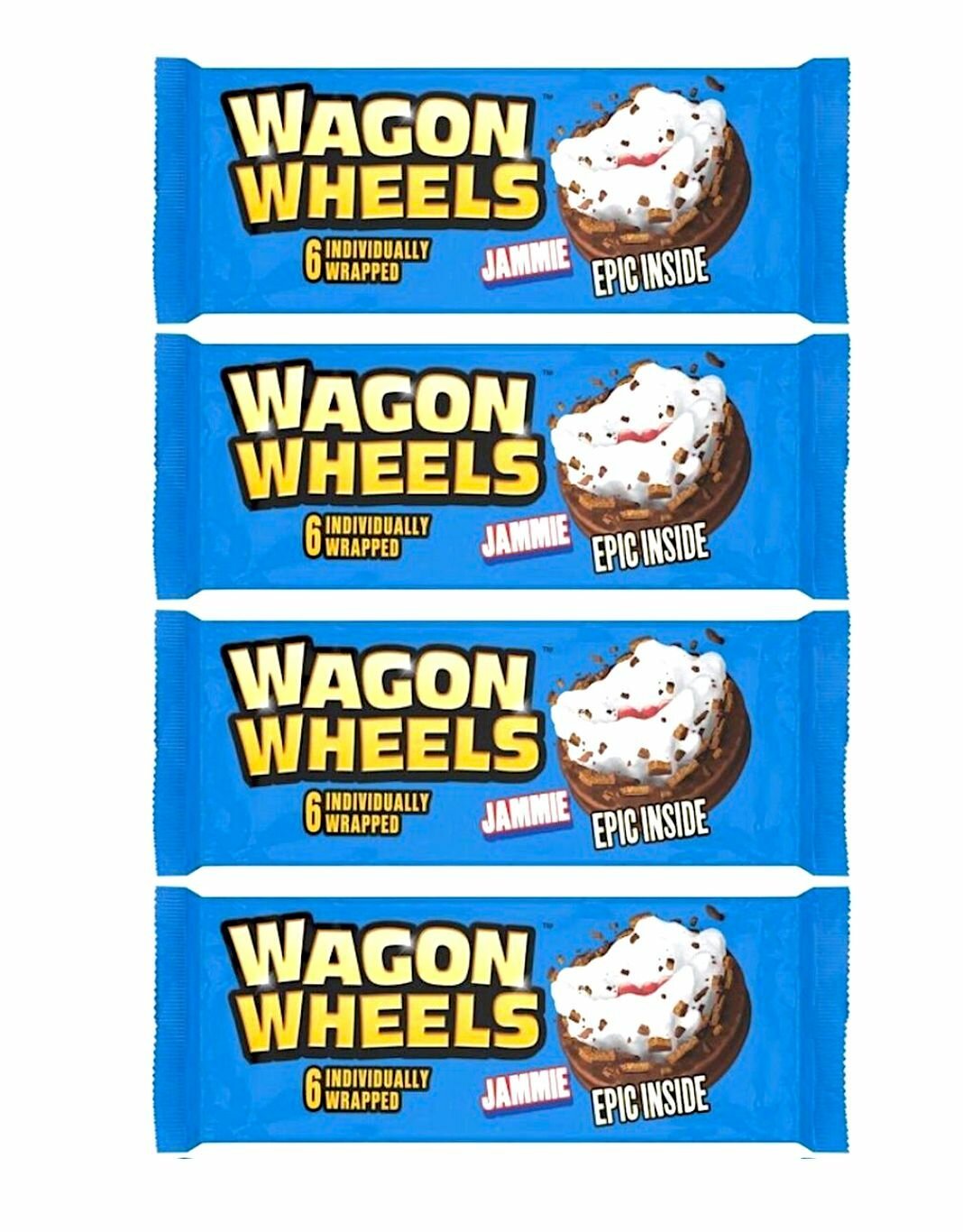 Печенье Wagon Wheels Jammie, Великобритания, 216 г (4 уп) синий