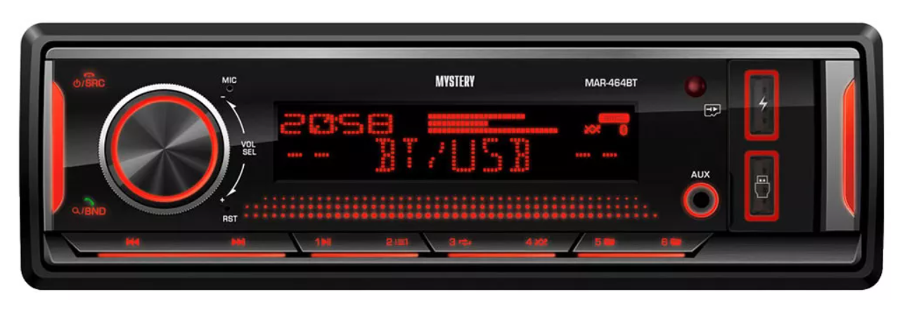 Автомагнитола Mystery MAR-464BT