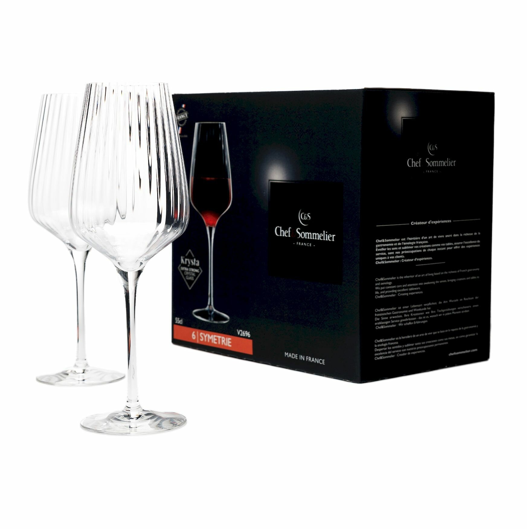 Бокалы для вина Chef&Sommelier Symetrie 550 мл. / 6 шт.