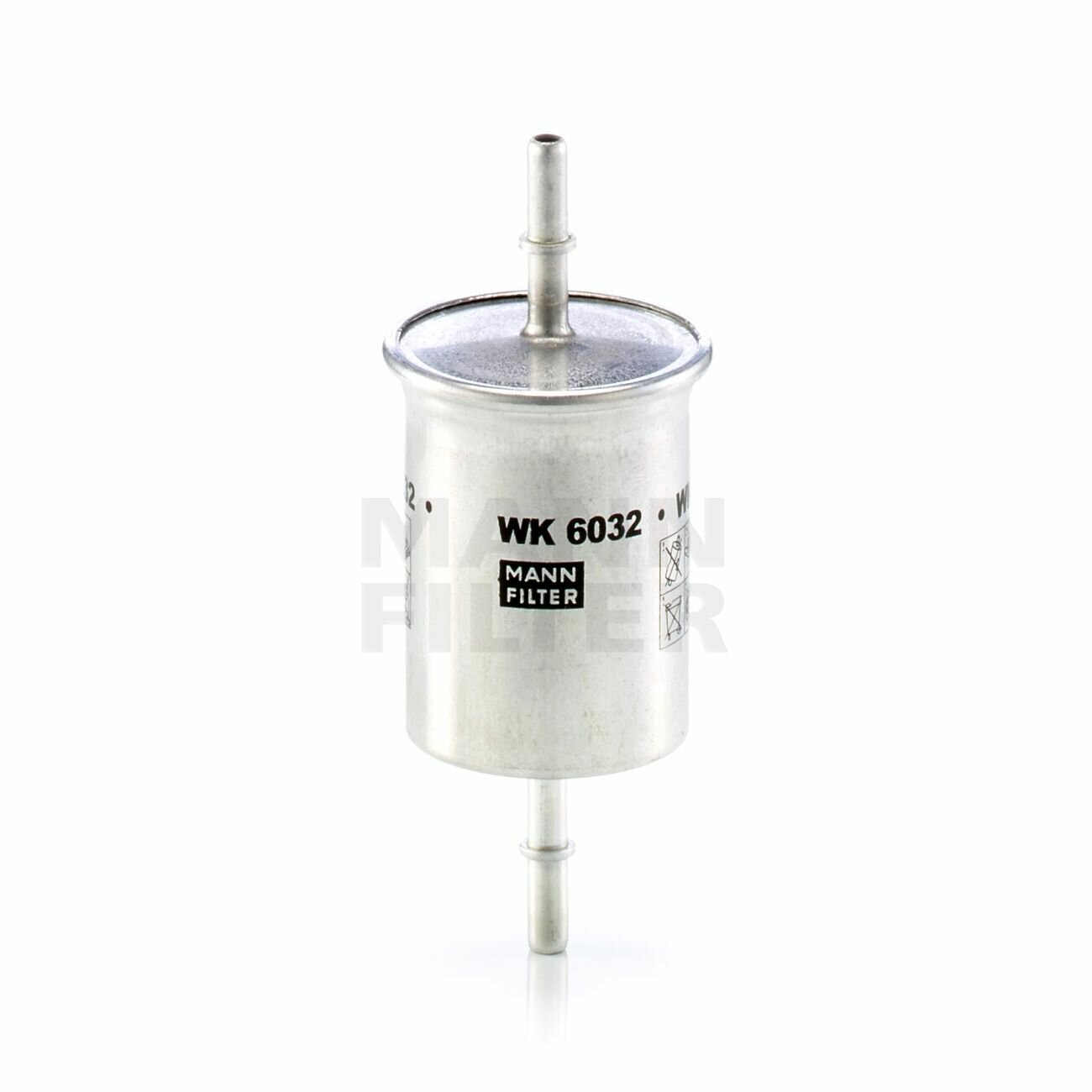 MANN-FILTER Фильтр топливный WK6032 для DACIA Logan 04->, NISSAN Kubistar 03->/Navara 10->/Primastar 01->