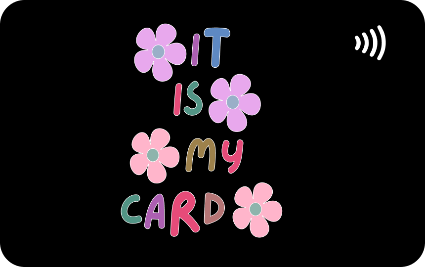 NFC-визитка "It is my card/black"