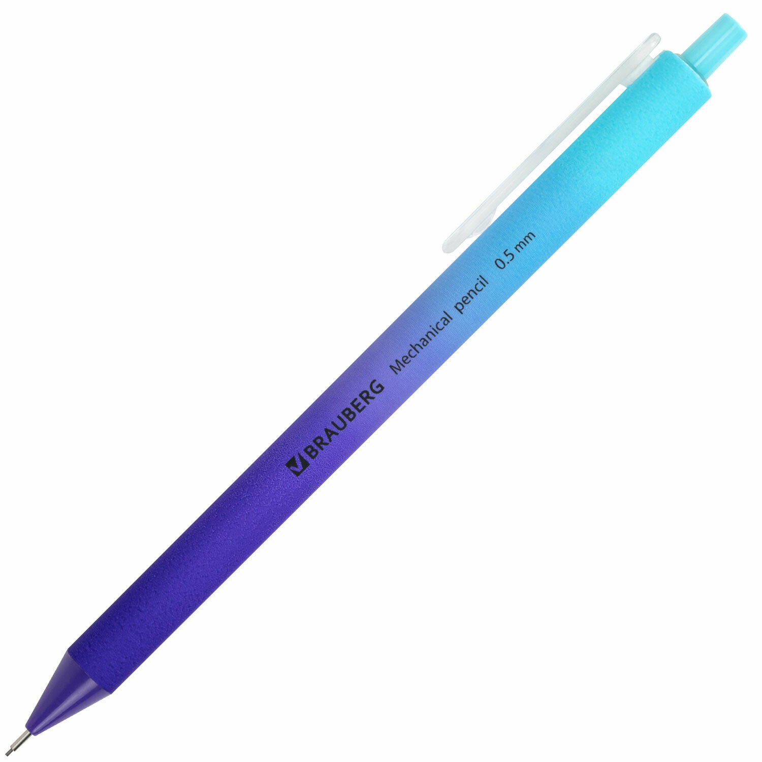 Упаковка 24 шт. Карандаш механический 0,5 мм, BRAUBERG SOFT "Grade", HB, корпус soft-touch ассорти, 181958
