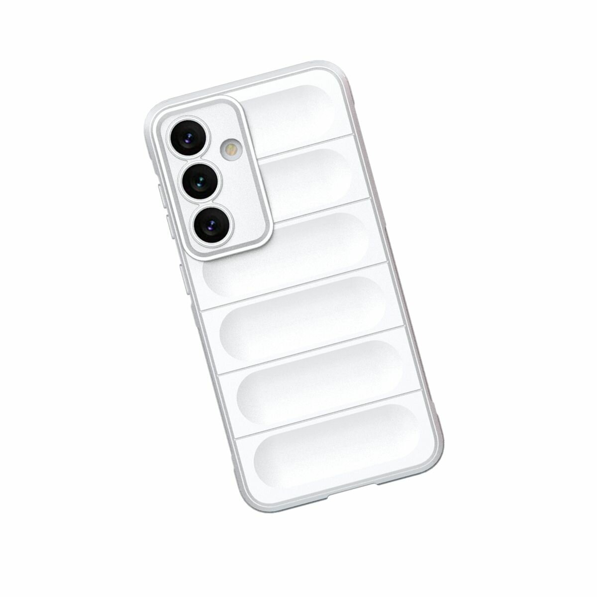 Противоударный чехол Flexible Case для Samsung Galaxy S24+ (белый)
