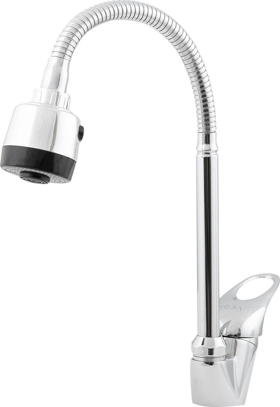 Смеситель для кухни VЕGА с 2-х реж. лейкой , гибкий