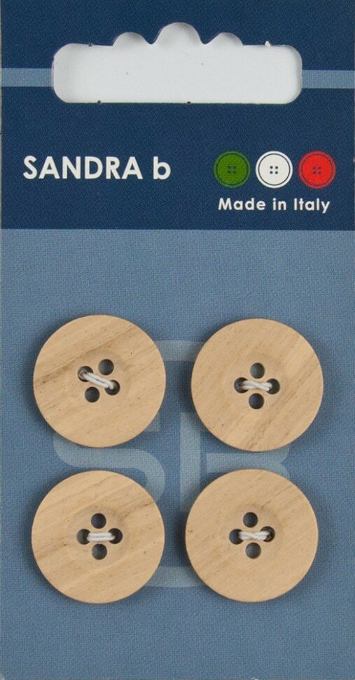 #CARD237 Пуговицы Sandra 4 шт