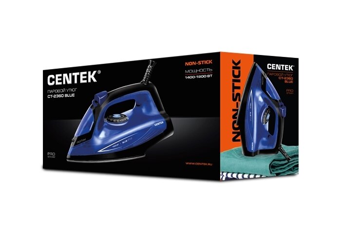 Утюг Centek CT-2360, синий — фото 1