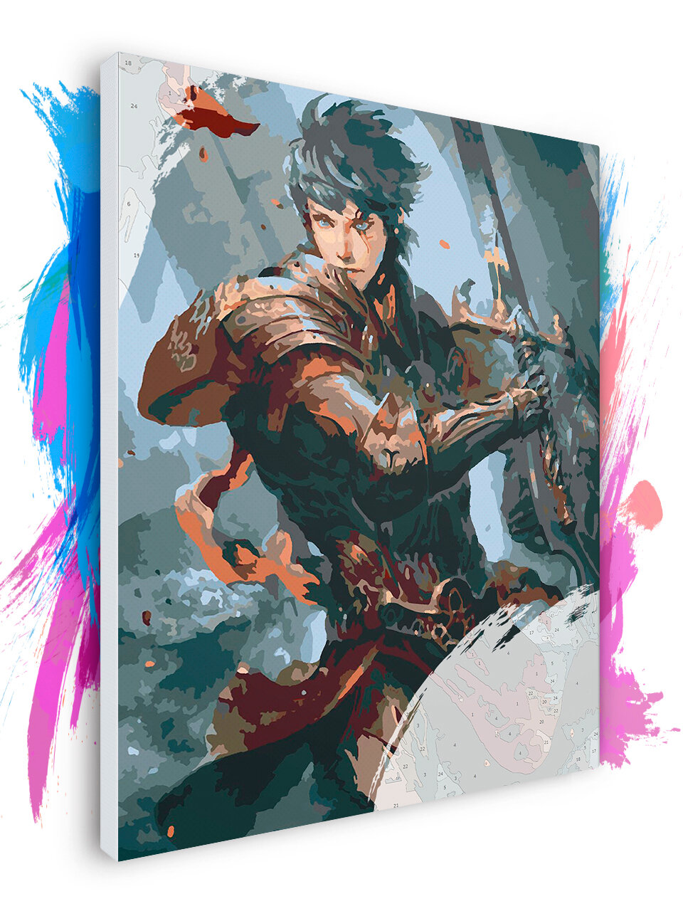 Картина по номерам на холсте Mobius Final Fantasy, 40 х 60 см