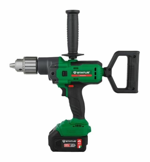 Дрель - миксер - ледобур STATUS CBL24Li аккумуляторная (20В, 130Hм, 4А*ч, 1200об/мин, 2,7кг)
