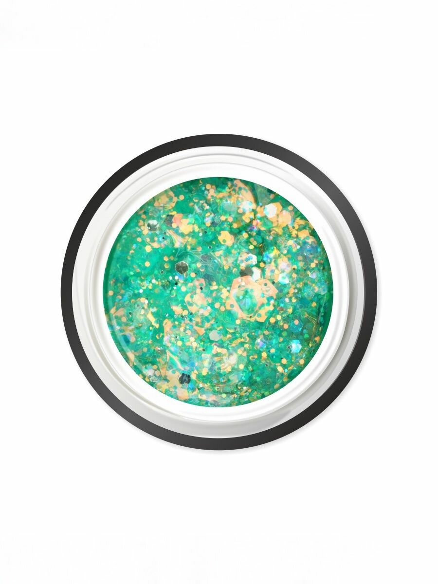 Nail Club Гель-краска для ногтей с глиттером GJ-07 Seashells 5 мл