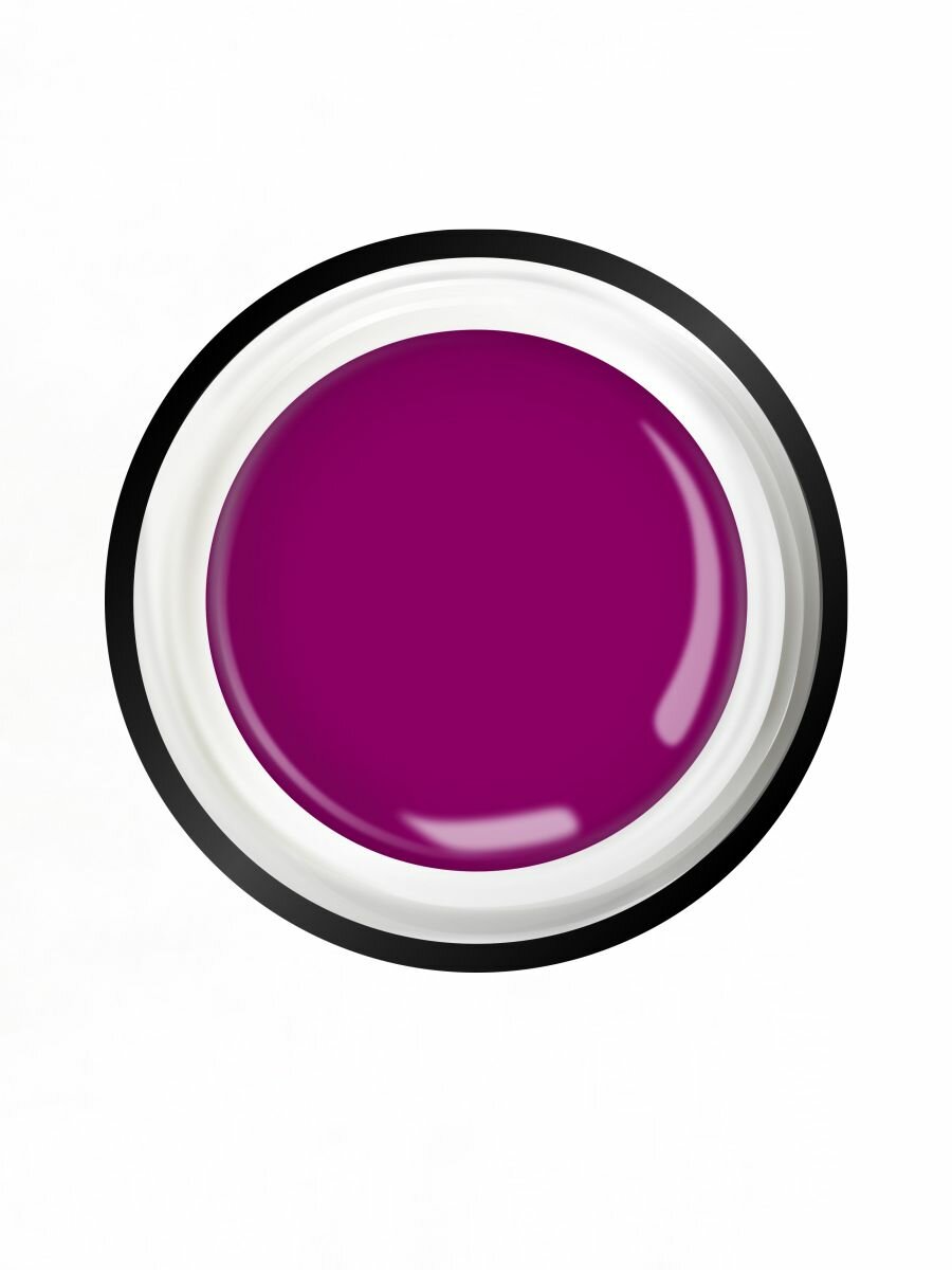 Nail Club Гель-краска с липким слоем бордовый GO-29 Violet, 5 мл.