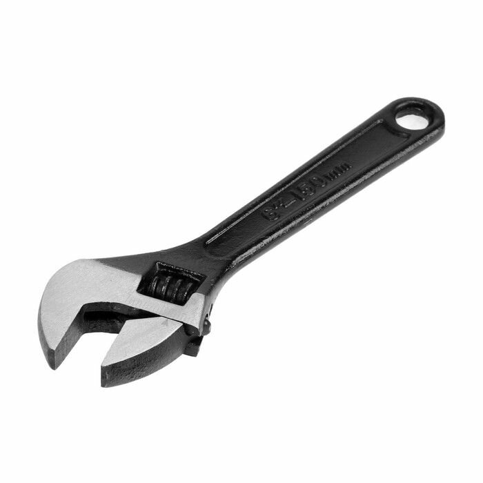 Ключ разводной Тундра из инструментальной стали, фосфатированный, 150 мм